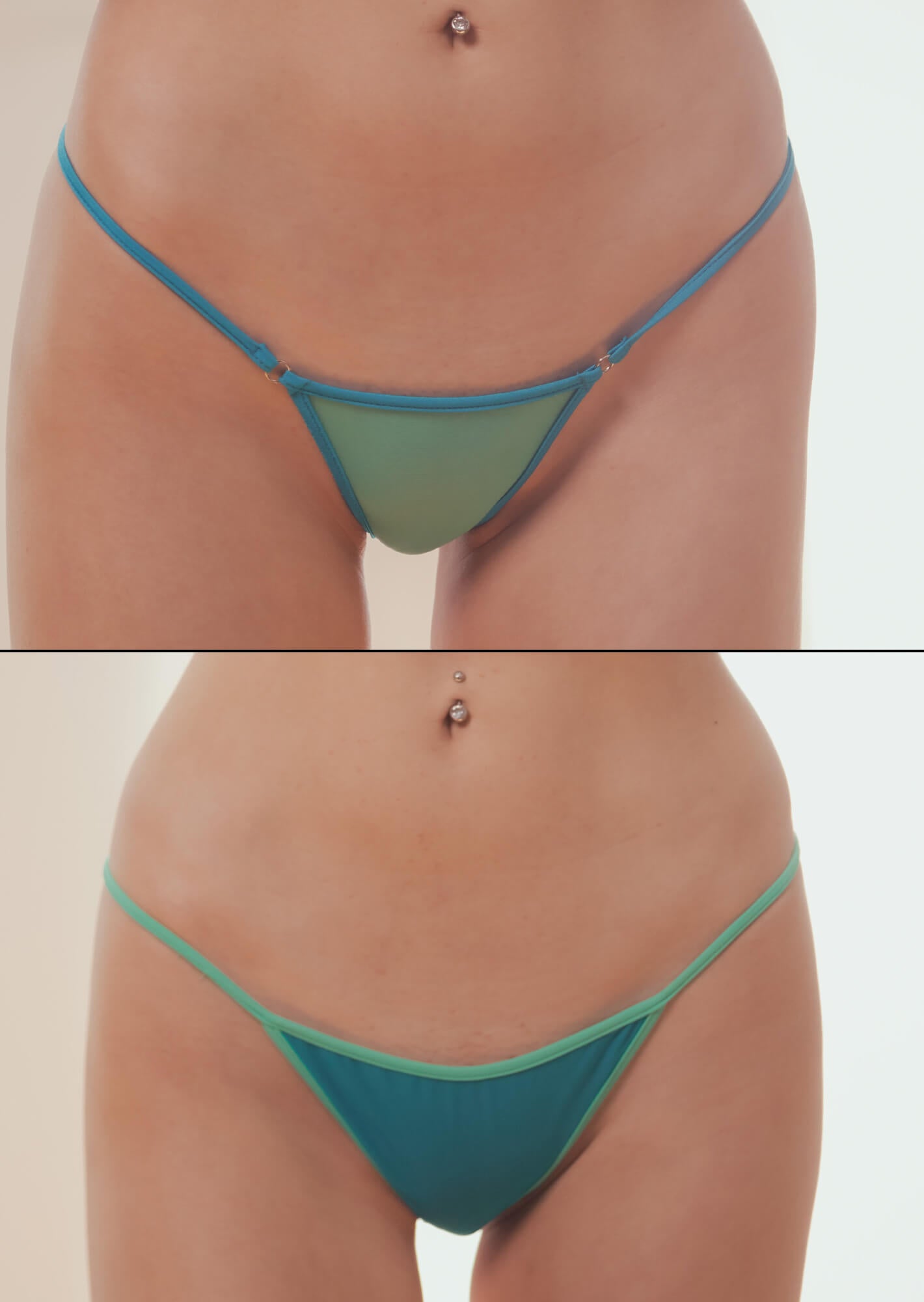 Teal Thong Designer Panty Pack – TeenyB Bikini Couture